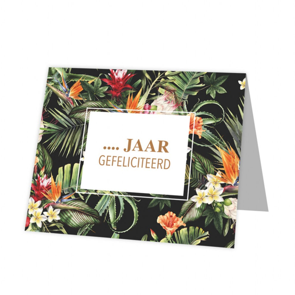 Kadokaart …. jaar - gefeliciteerd 20 stuks – De Kaartenclub